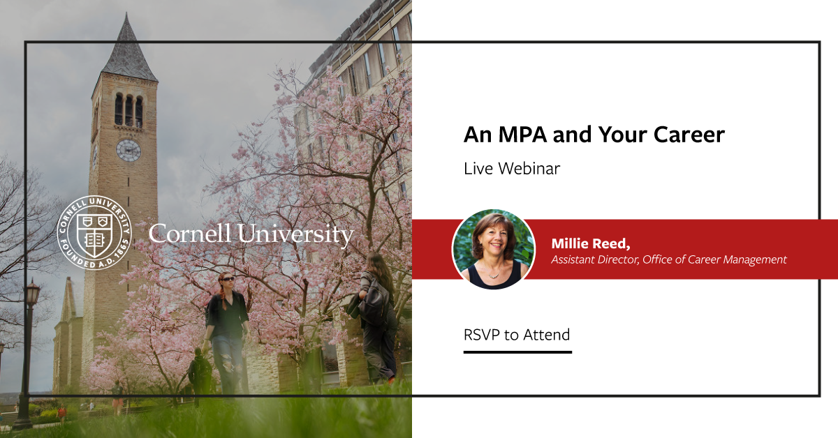 Cornell’s MPA Webinar Library